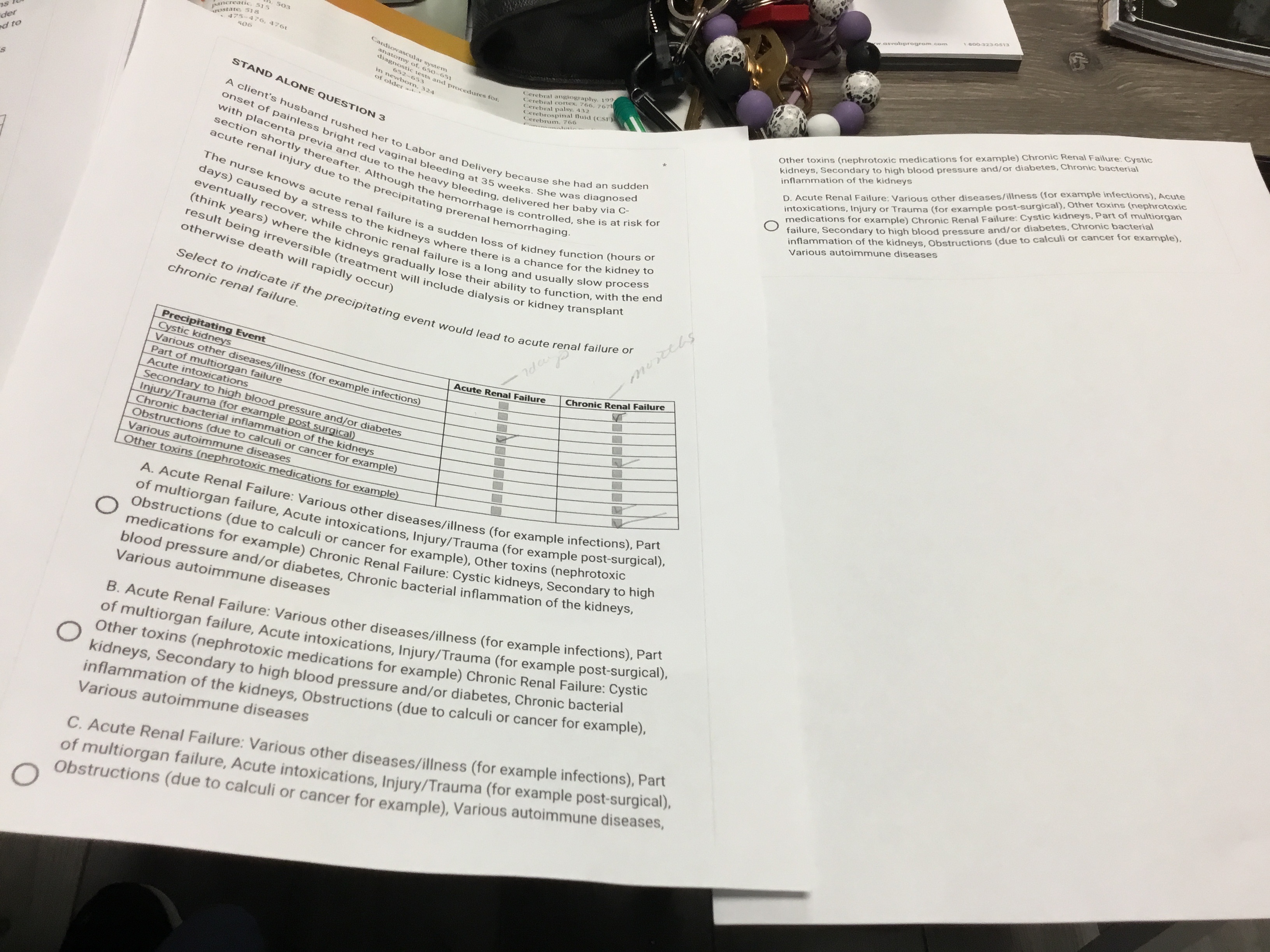 Solved Other toxins (nephrotoxic medications for example) | Chegg.com