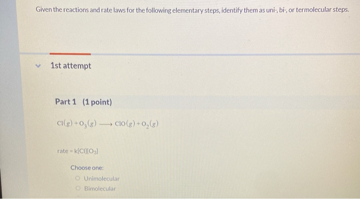 Solved Given the reactions and rate laws for the following | Chegg.com