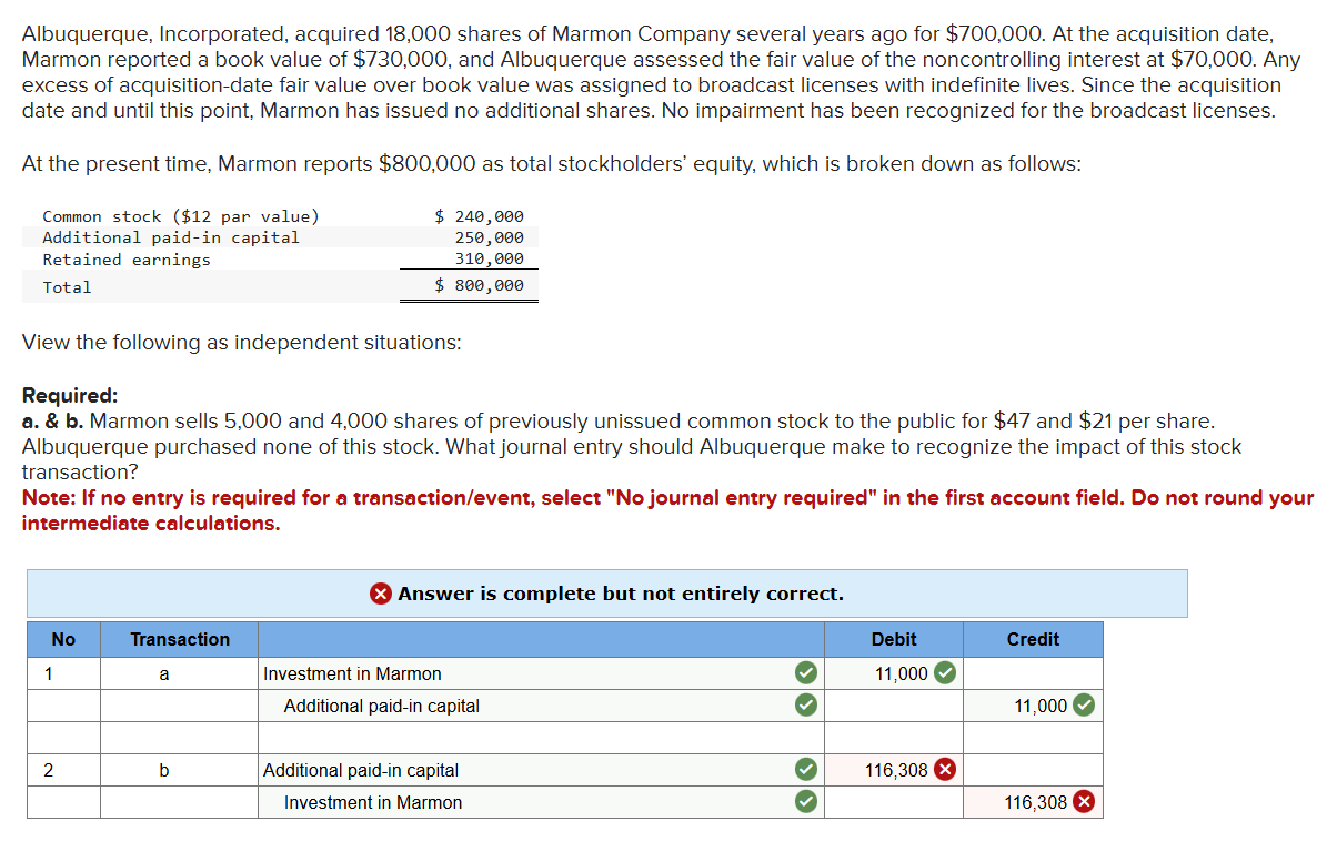 Albuquerque, Incorporated, acquired 18,000 ﻿shares of | Chegg.com