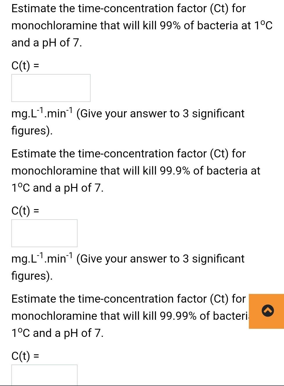 Solved Estimate the time-concentration factor (Ct) for | Chegg.com