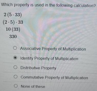 Solved Which property is used in the following | Chegg.com