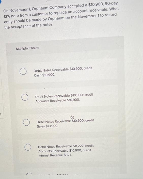 Solved A company receives a 5\%, 90-day note for $4,800. The | Chegg.com