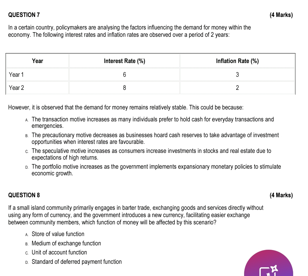 Solved QUESTION 7(4 ﻿Marks)In a certain country, | Chegg.com