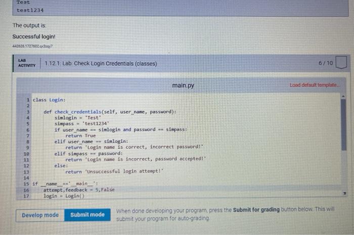 Solved Please correct the code output: I have provided the | Chegg.com
