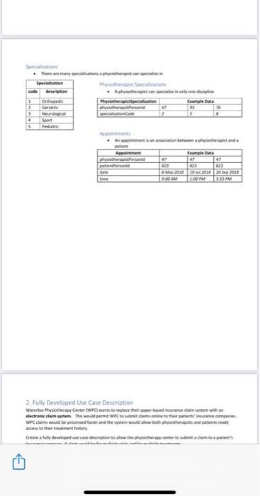2. Fully Developed Use Case Description access to | Chegg.com