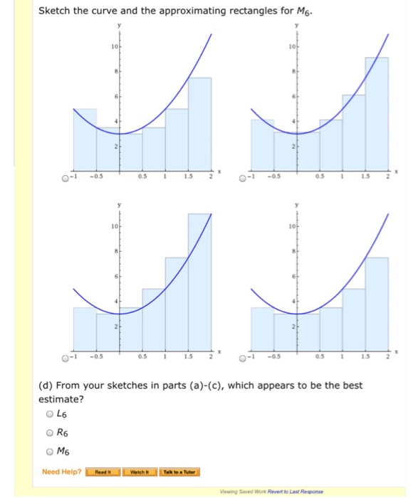 Solved (c) Repeat part (a) using midpoints. Sketch the curve | Chegg.com