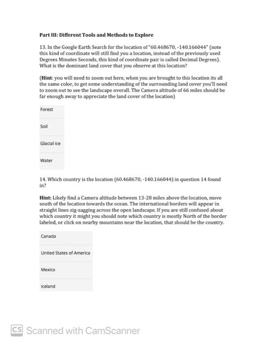 of the ground. Try to only hover over areas on the | Chegg.com