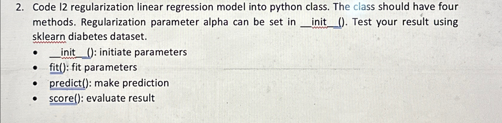 Solved Code 12 ﻿regularization linear regression model into | Chegg.com