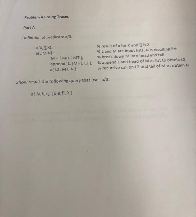 Solved this is prolog, please answer the queation within 3 | Chegg.com