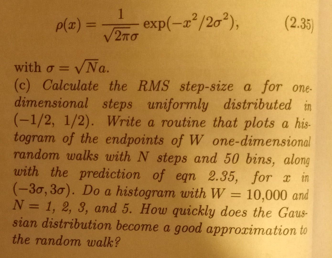 Solved (2.5) Generating random walks. 35 (Computation) (3) | Chegg.com