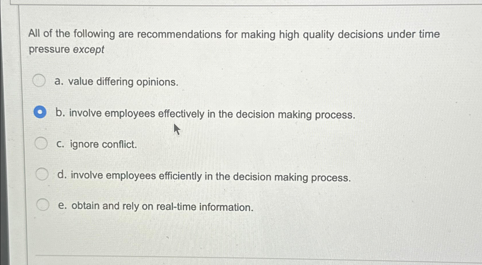 Solved All of the following are recommendations for making | Chegg.com