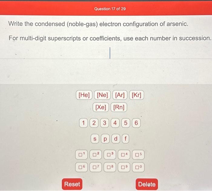 Solved Write The Complete Ground State Electron