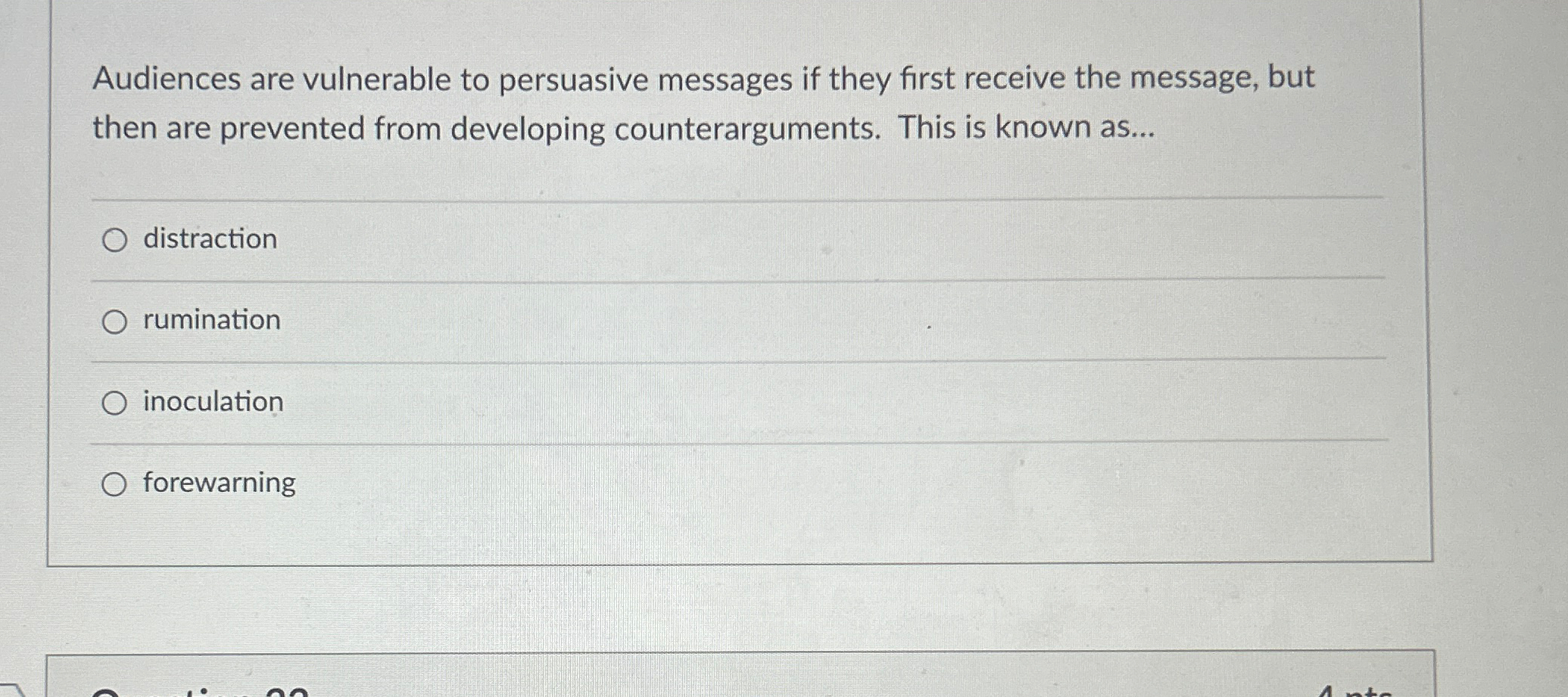 Solved Audiences are vulnerable to persuasive messages if | Chegg.com