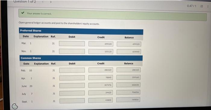 Determine the number of shares issued and the average | Chegg.com
