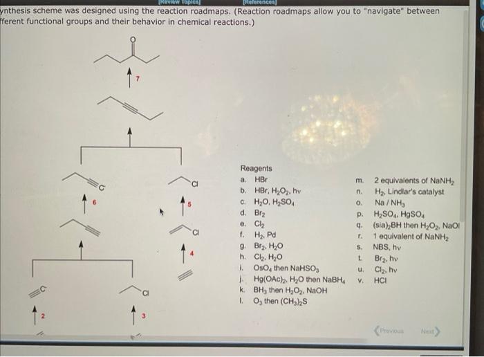 Solved nthesis scheme was designed using the reaction | Chegg.com