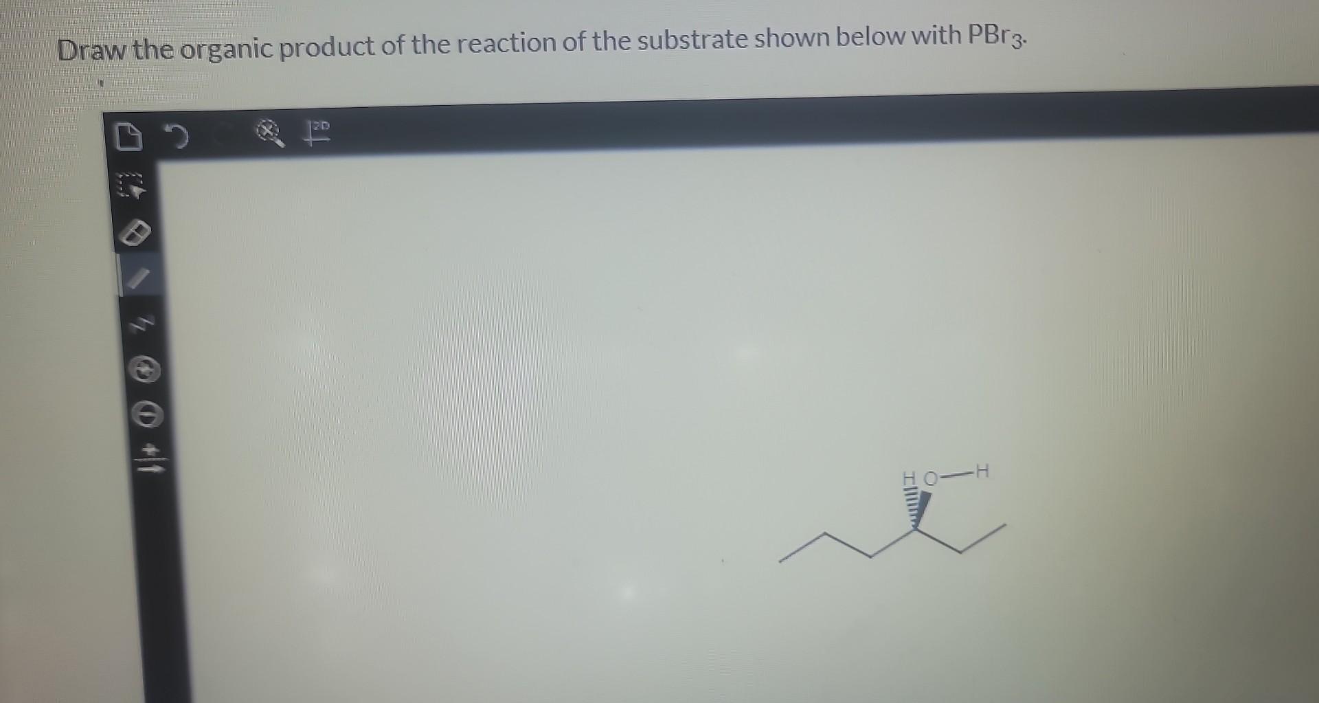 Solved Draw the organic product of the reaction of the | Chegg.com