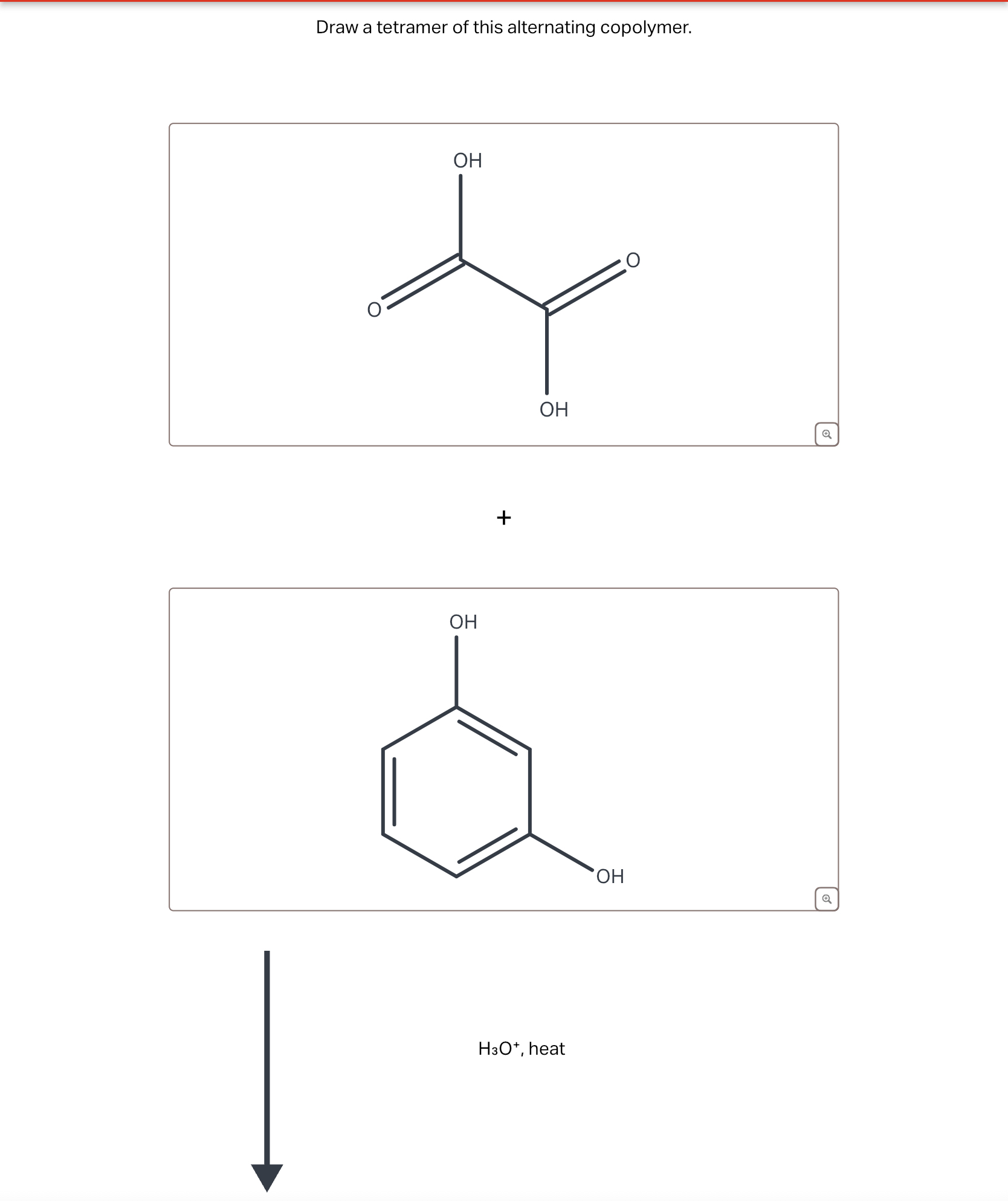 Solved Draw a tetramer of this alternating copolymer. QH3O+, | Chegg.com
