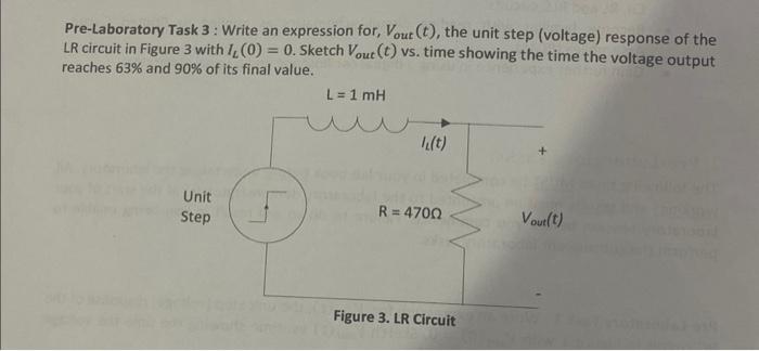 Solved Pre-Laboratory Task 3: Write an expression for, Vout | Chegg.com