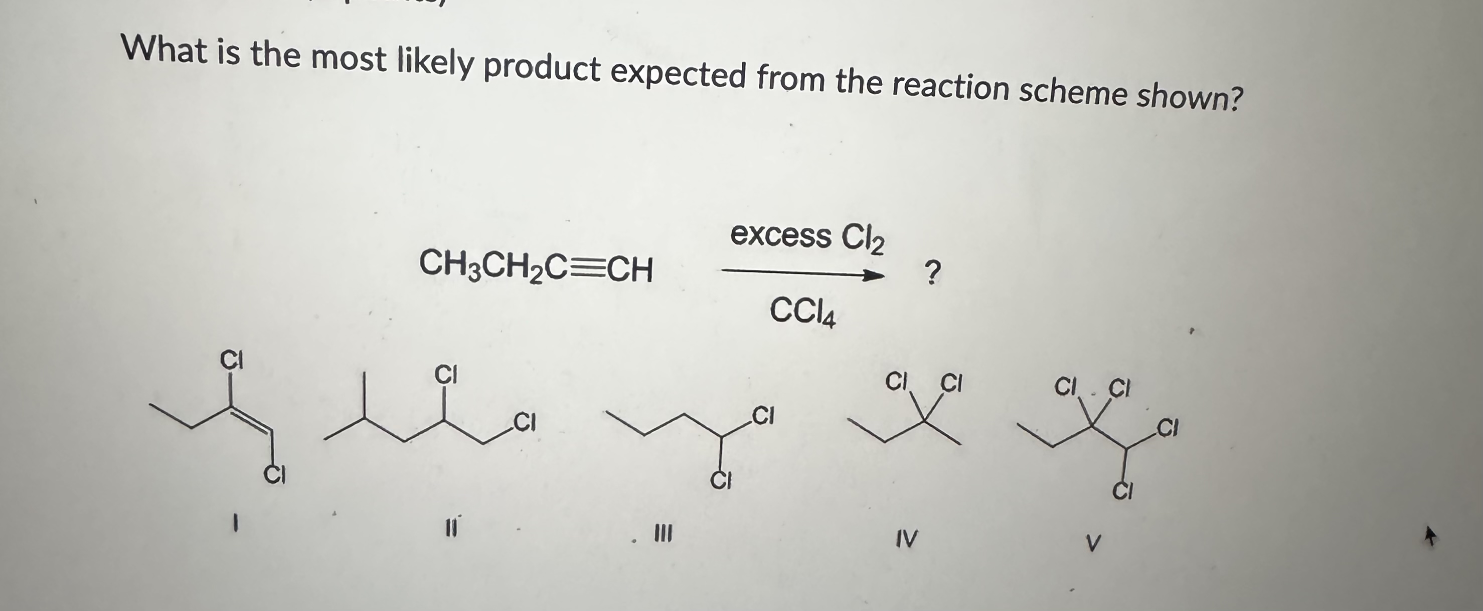 Solved What is the most likely product expected from the | Chegg.com