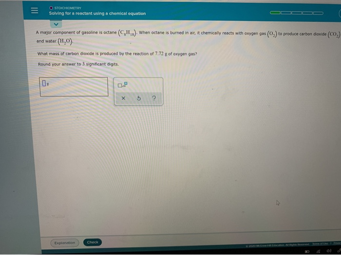Solved Ostochometry Solving For A Reactant Using A 7144
