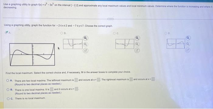 Solved part a) choose the coreect graphpart b) identify the | Chegg.com