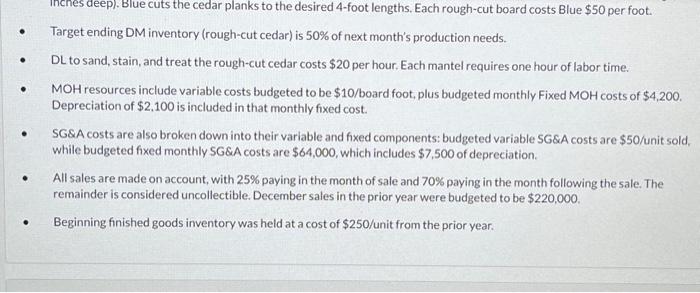 Solved Prepare the DM purchases budget for Blue Corp.Prepare | Chegg.com