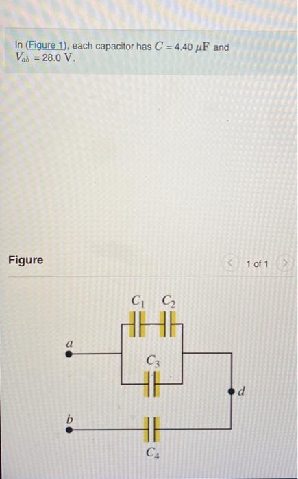 Solved part A: calculate the charge on capacitor, C1. | Chegg.com