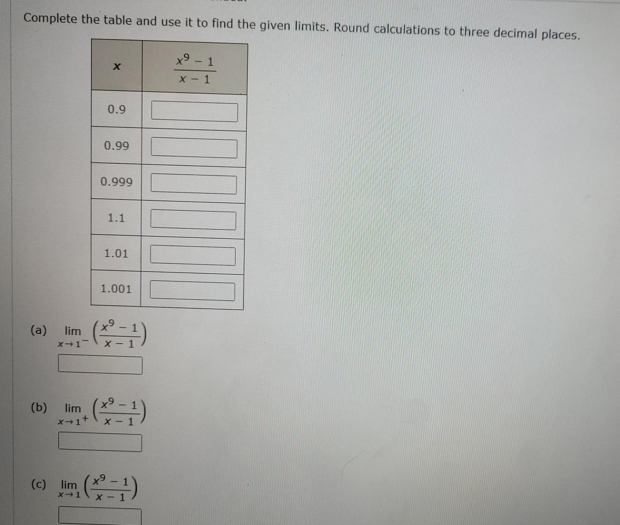 Solved Complete the table and use it to find the given | Chegg.com