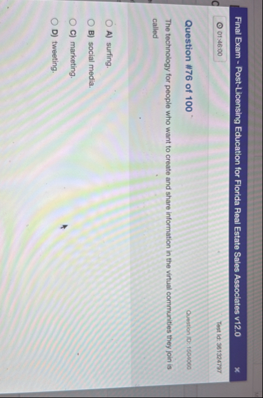 [Solved]: Final Exam - Post-Licensing Education for Florida