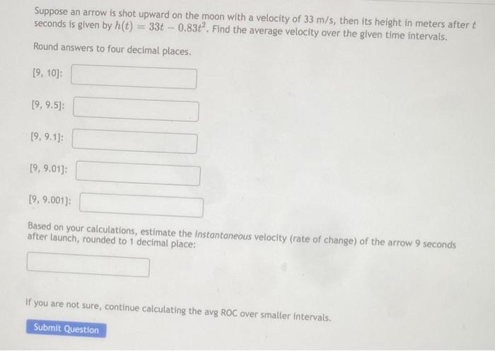 Solved Suppose an arrow is shot upward on the moon with a | Chegg.com