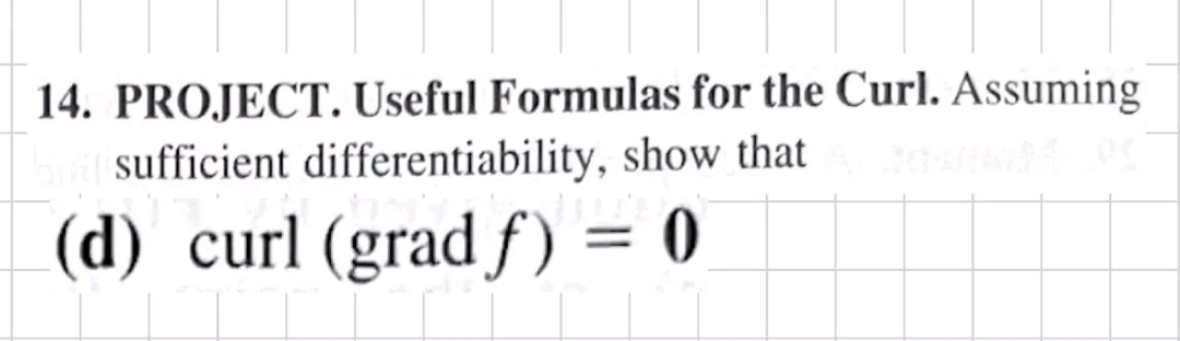 Solved PROJECT. Useful Formulas for the Curl. | Chegg.com