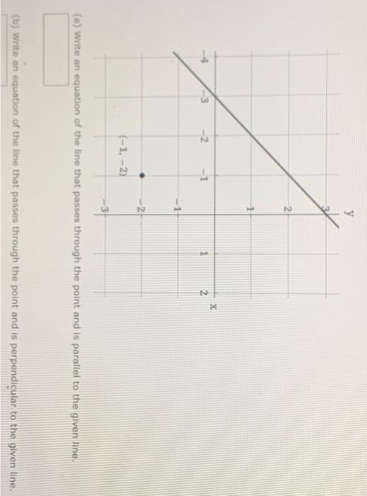 Solved (a) Write an equation of the line that passes through | Chegg.com