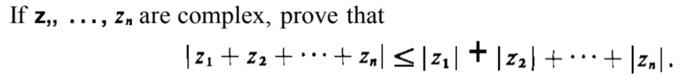 Solved If z,,…,zn are complex, prove that | Chegg.com