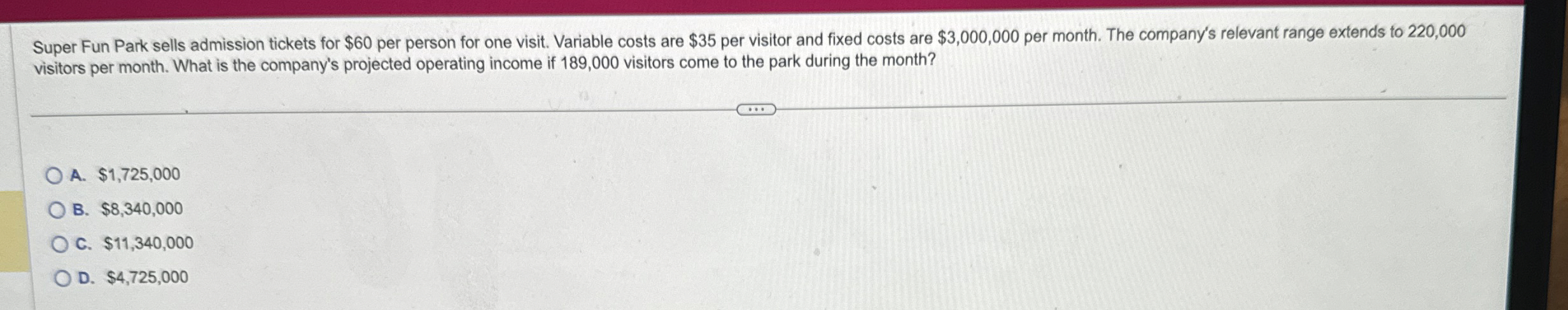 Solved Super Fun Park sells admission tickets for $60 ﻿per | Chegg.com