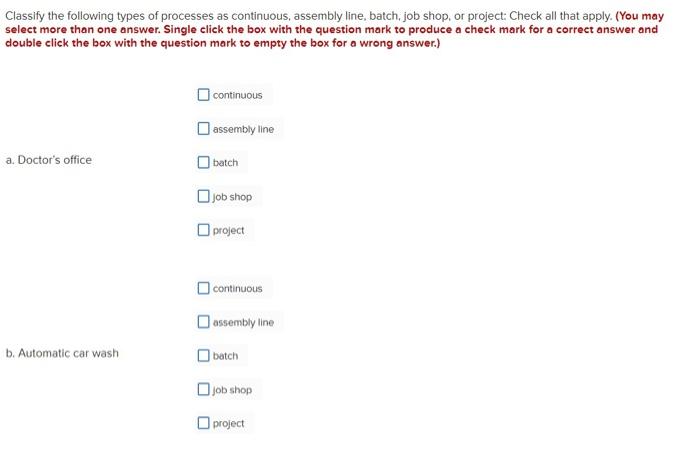 Solved Classify the following types of processes as | Chegg.com