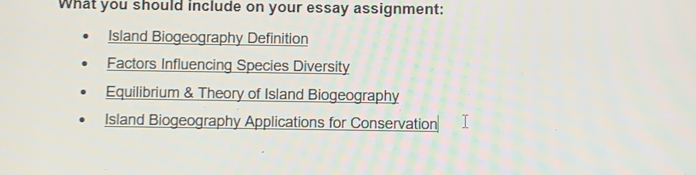 Solved What you should include on your essay | Chegg.com