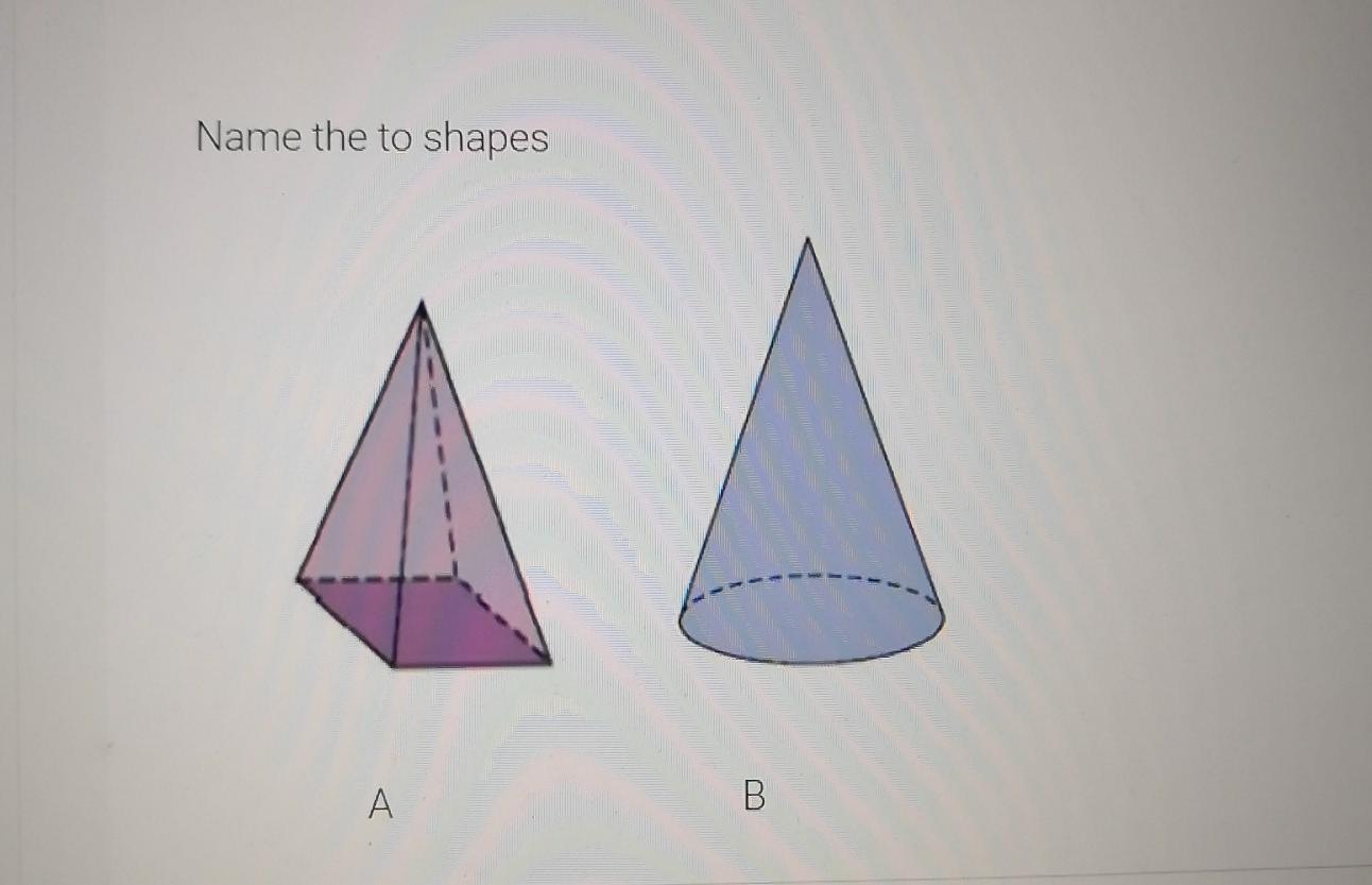 Solved Identify the shapes below 1 А B С Name the to | Chegg.com