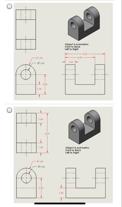 Solved Select the most appropriately dimensioned | Chegg.com