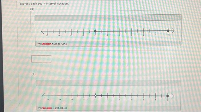 Solved Express each set in interval notation. | Chegg.com