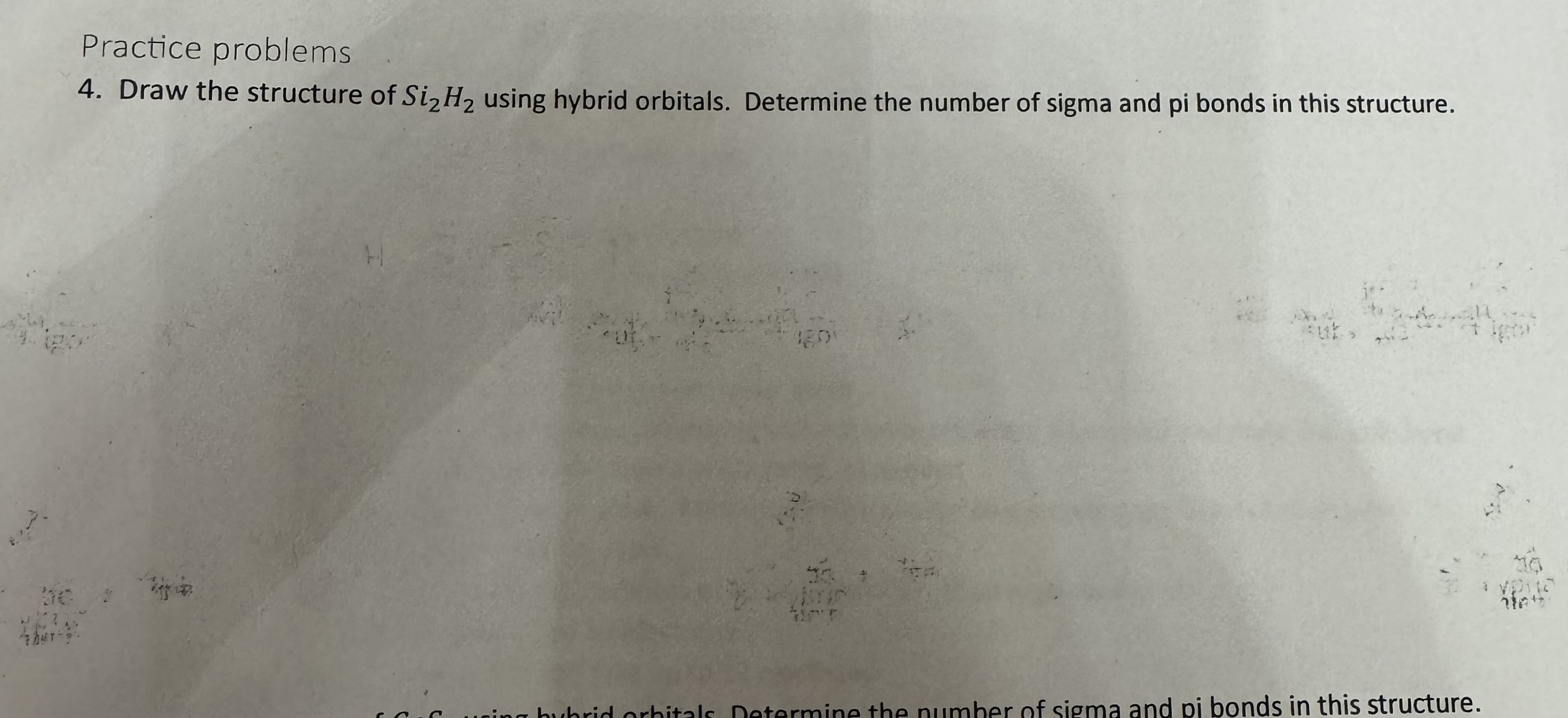 Solved Draw the structure of Si2H2 ﻿using hybrid orbitals. | Chegg.com