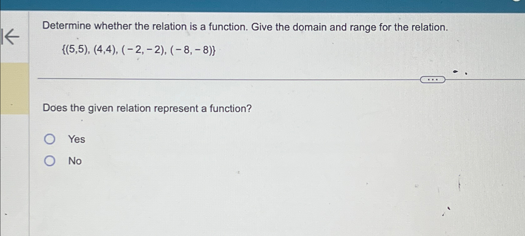 Solved Determine whether the relation is a function. Give | Chegg.com