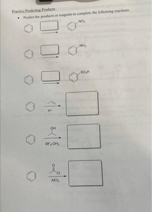 Solved Practice Predicting Products - Predict the products | Chegg.com