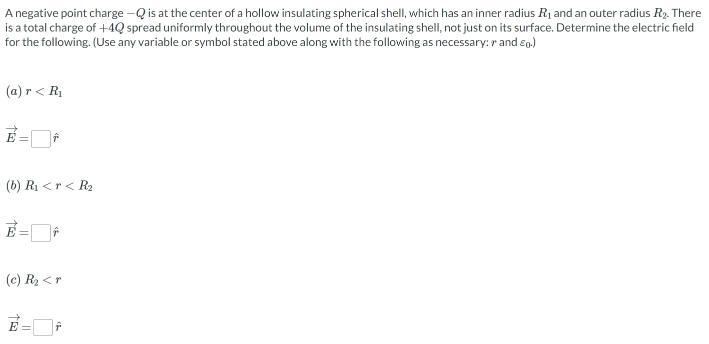 Solved A negative point charge -Q ﻿is at the center of a | Chegg.com