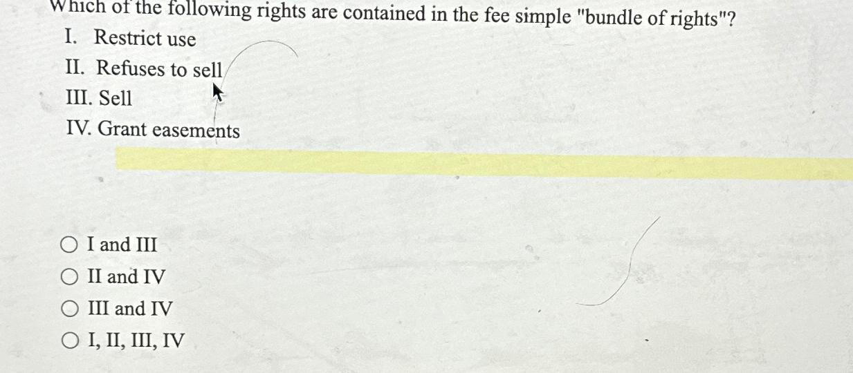 Solved Which of the following rights are contained in the | Chegg.com