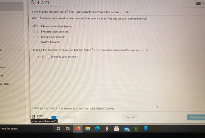Solved 4.2.21 E Qu Show that the function f(x)= x + 5x + 3 | Chegg.com