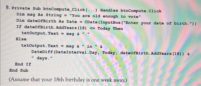 Solved Discussion in programming using visual | Chegg.com