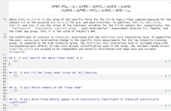 Solved 74 80 81- SPEC. FOitr = Bo + B₁PRT + B₂0CCit + B3SEX; | Chegg.com
