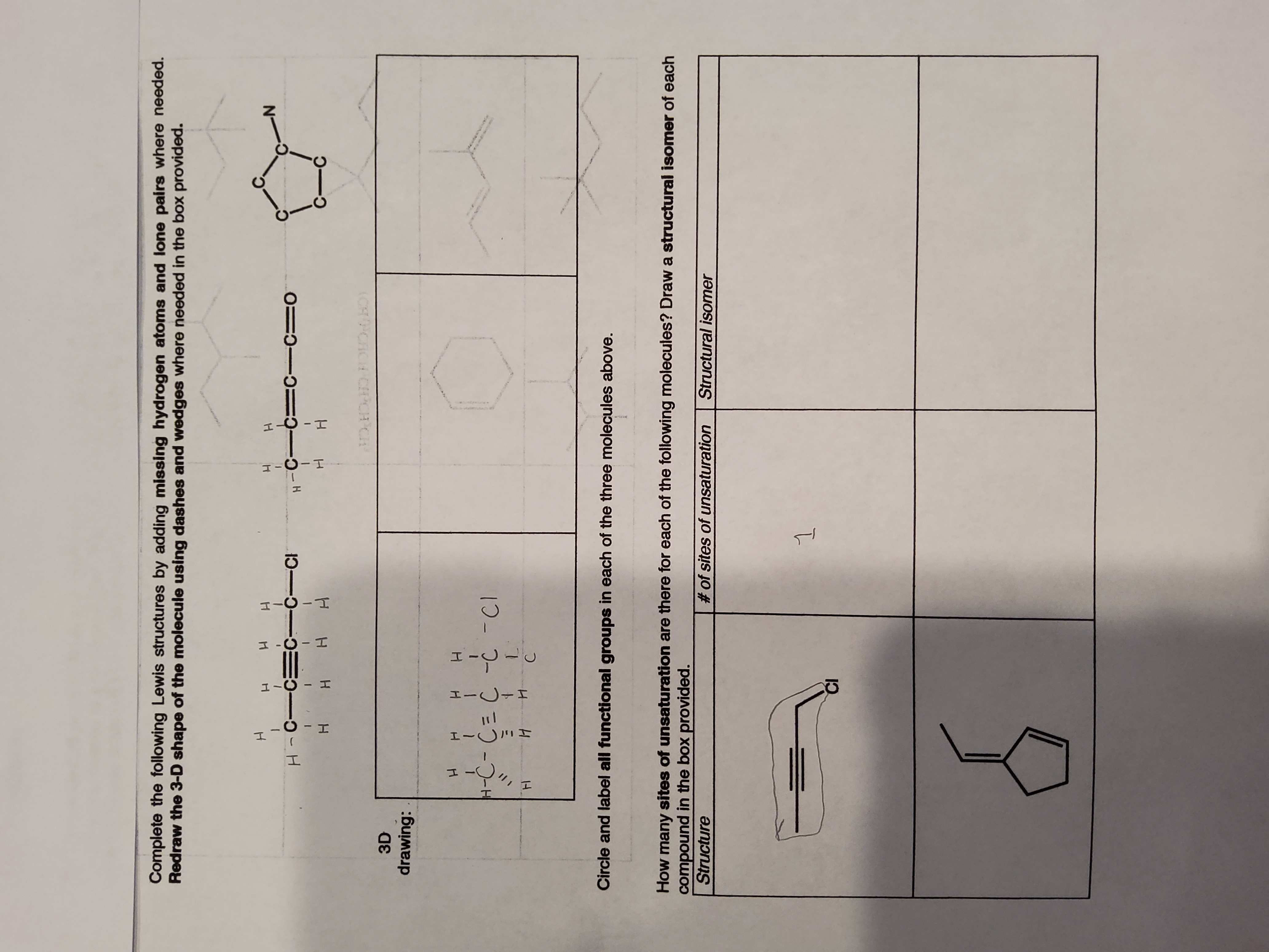 Complete the following Lewis structures by adding | Chegg.com