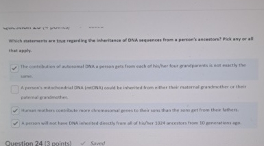 Solved Which sutements are truet regarding the inheritance | Chegg.com