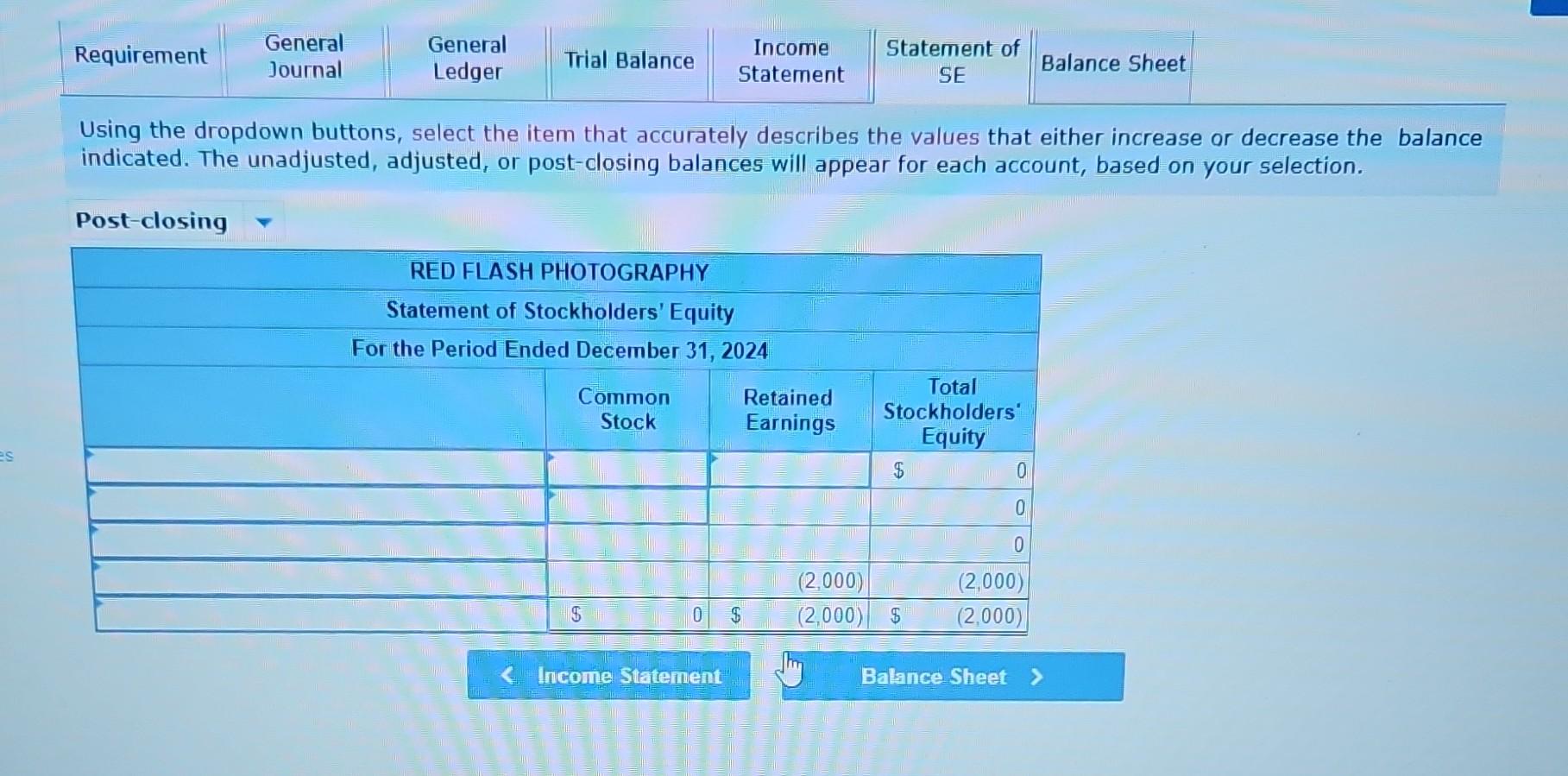 Solved \r\nUsing the dropdown buttons, select the item that | Chegg.com